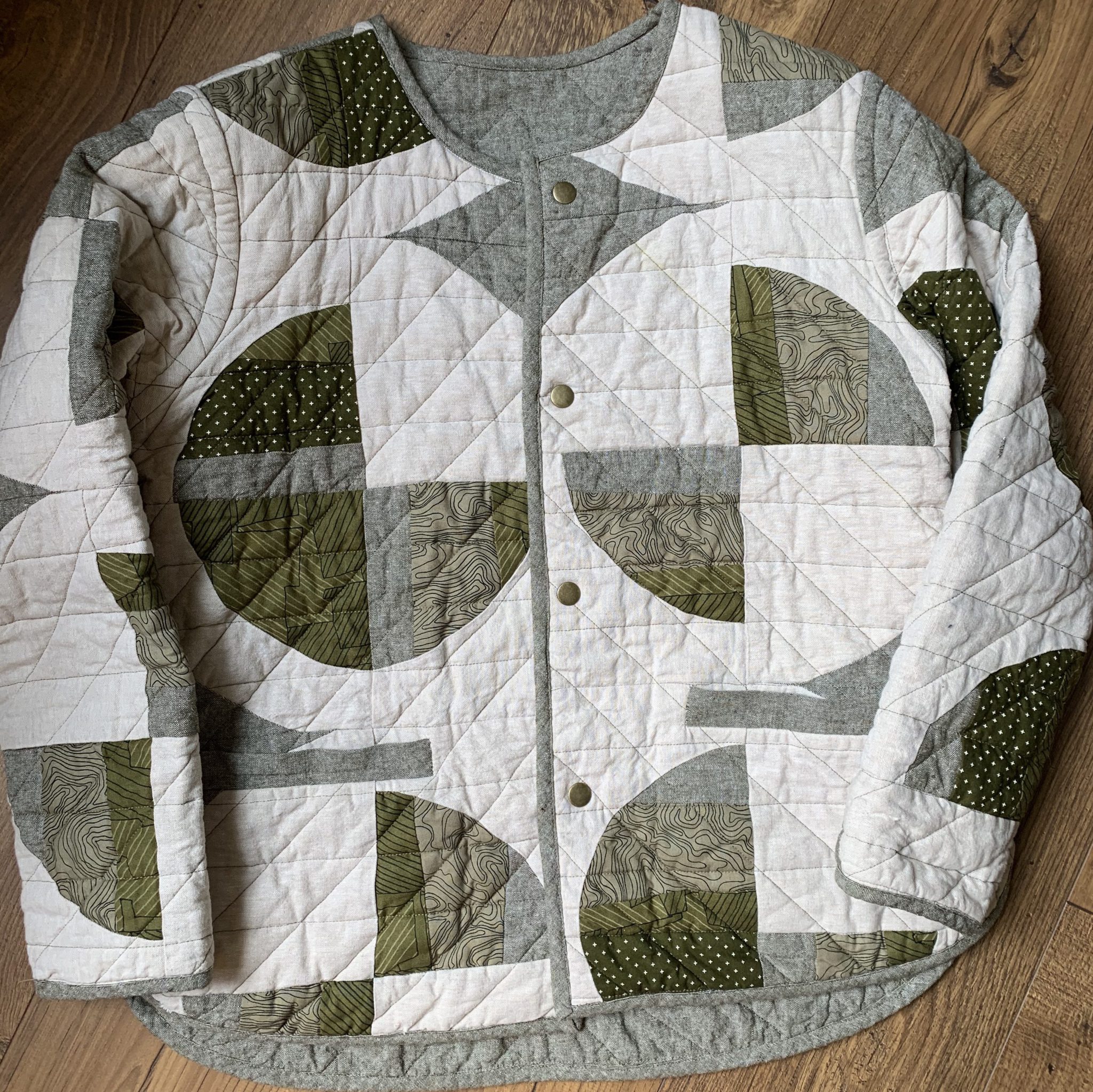 Tamarack Jacket / Modern Fans Quilt Mashup – The Lilac Elk